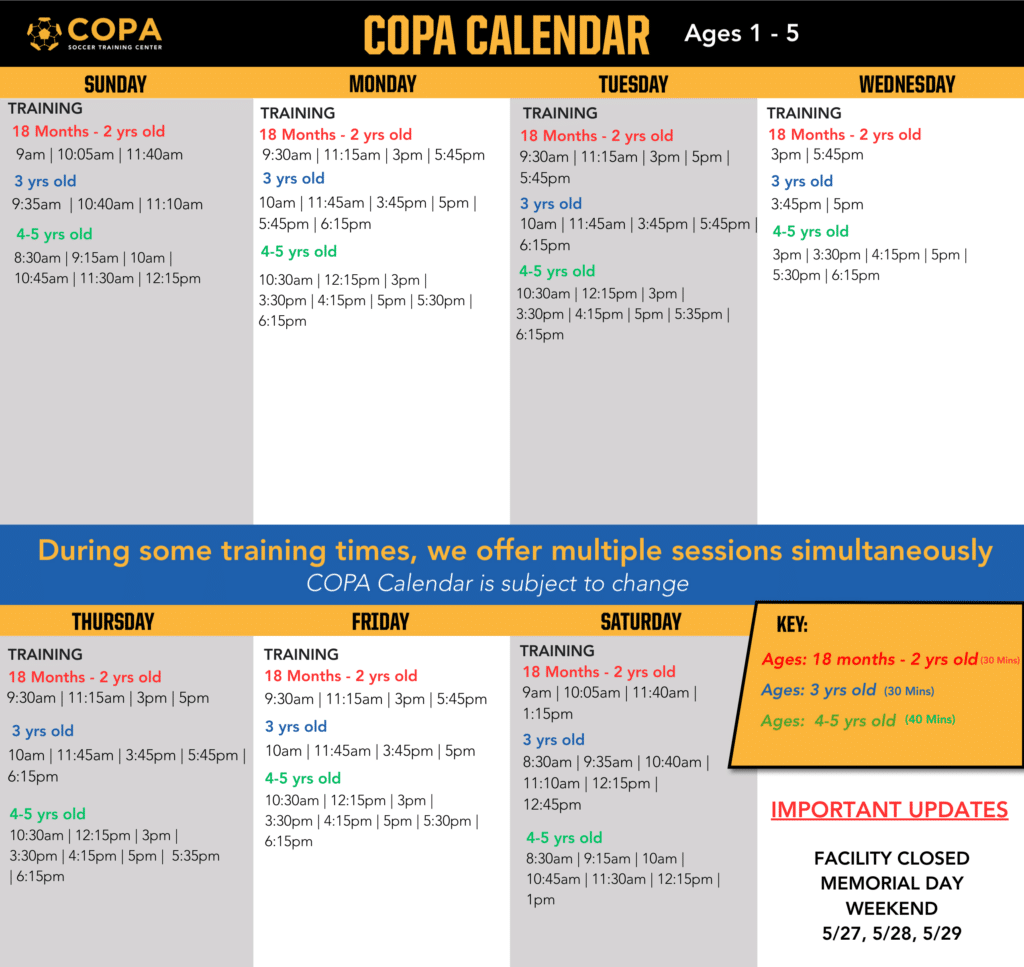 Membership Scheduling - COPA STC