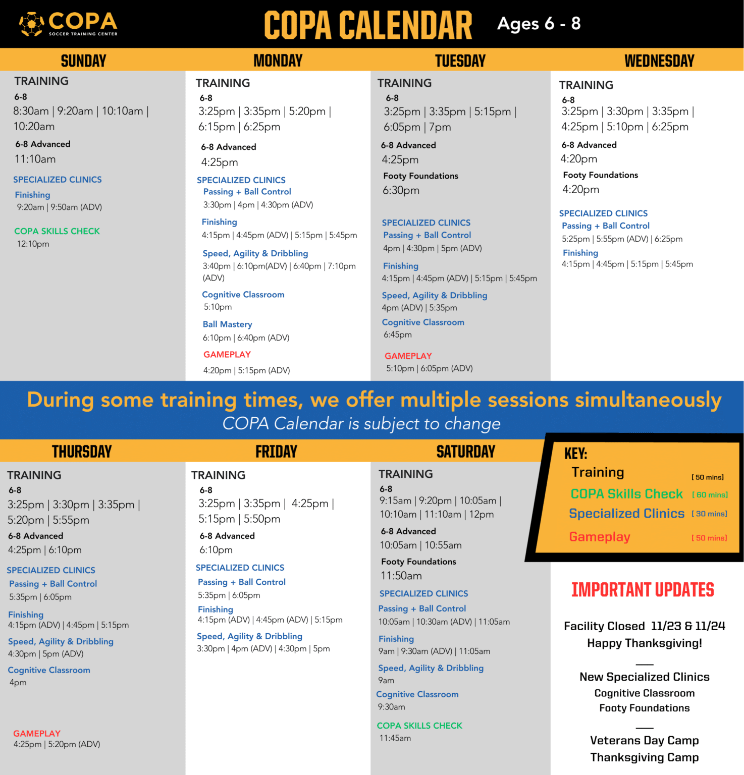 Membership Scheduling - COPA STC