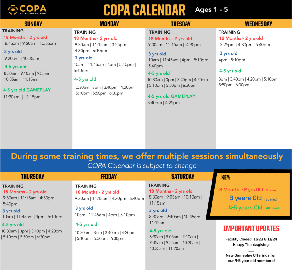Membership Scheduling - COPA STC
