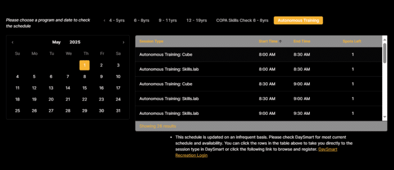 Autonomous Training - COPA STC